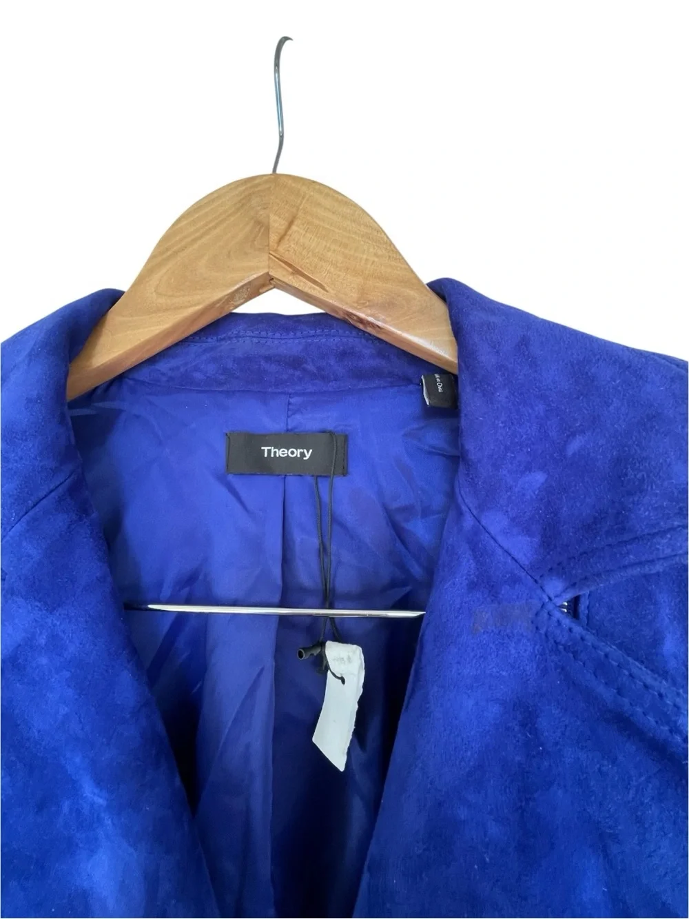 Theory | Jackets & Coats | Theory Blue Suede Motorcycle Moto Biker ...
